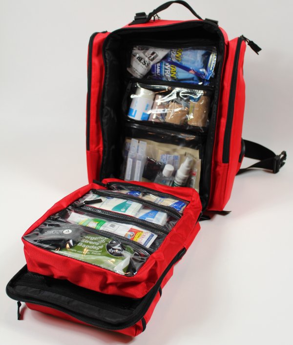 Trauma Backpack Best Seller - RED - TNT First Aid